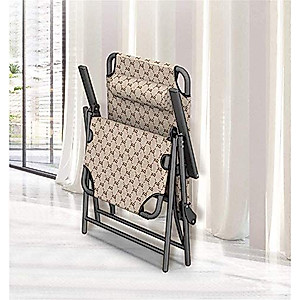 ガードレール Recliners Folding Portable Ultralight Single Garden Loungers Recliners 10 Positions Adjustable Sun Lounger Chair