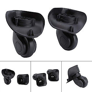 1Pair Luggage Suitcase Replacement Wheels Inline Outdoor Skate Travel Accessories(W041-2 S)