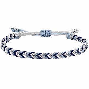 JENDEAR SHINE Rope Bracelet for Women, Hand Braided Rope Gradient Color Adjustable, Casual Party Couple Friendship Birthday Gift