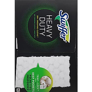 Swiffer Sweeper Heavy Duty Multi-Surface Dry Cloth Refills for Floor Sweeping & Cleaning, 20Count