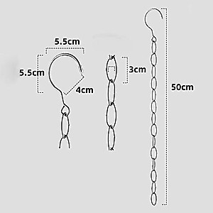 2 Pcs Space Saving Clothes Hanger Chains Stainless Steel Closet Clothes Hanger Organizer Wardrobe Space Saver Hanger