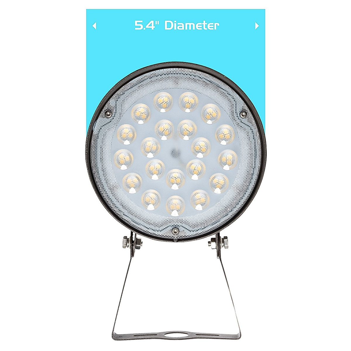 Westgate Lighting LED Outdoor Landscape Garden Bullet Flood Lights - Path Walkway Lawn Spotlights - Trunnion Mount - IP65 Waterproof - High Lumen - 120-277V (42W 3000K Warm White Trunnion)