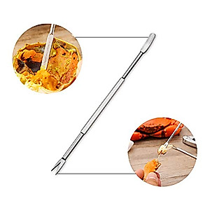 Artcome 12 Pieces Seafood Tools Set including 2 Lobster Crab Crackers and 10 Forks