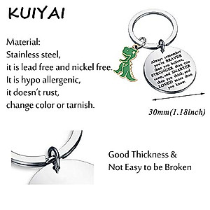 KUIYAI Dinosaur Lover Gift Dinosaur Key Inspirational Gift(Remember-DinosaurKS)