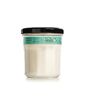 Mrs. Meyer's Soy Aromatherapy Candle, 35 Hour Burn Time, Made with Soy Wax and Essential Oils, Basil, 7.2 oz