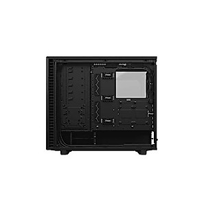Fractal Design Define 7 Black Brushed Aluminum/Steel E-ATX Silent Modular Dark Tempered Glass Window Mid Tower Computer Case