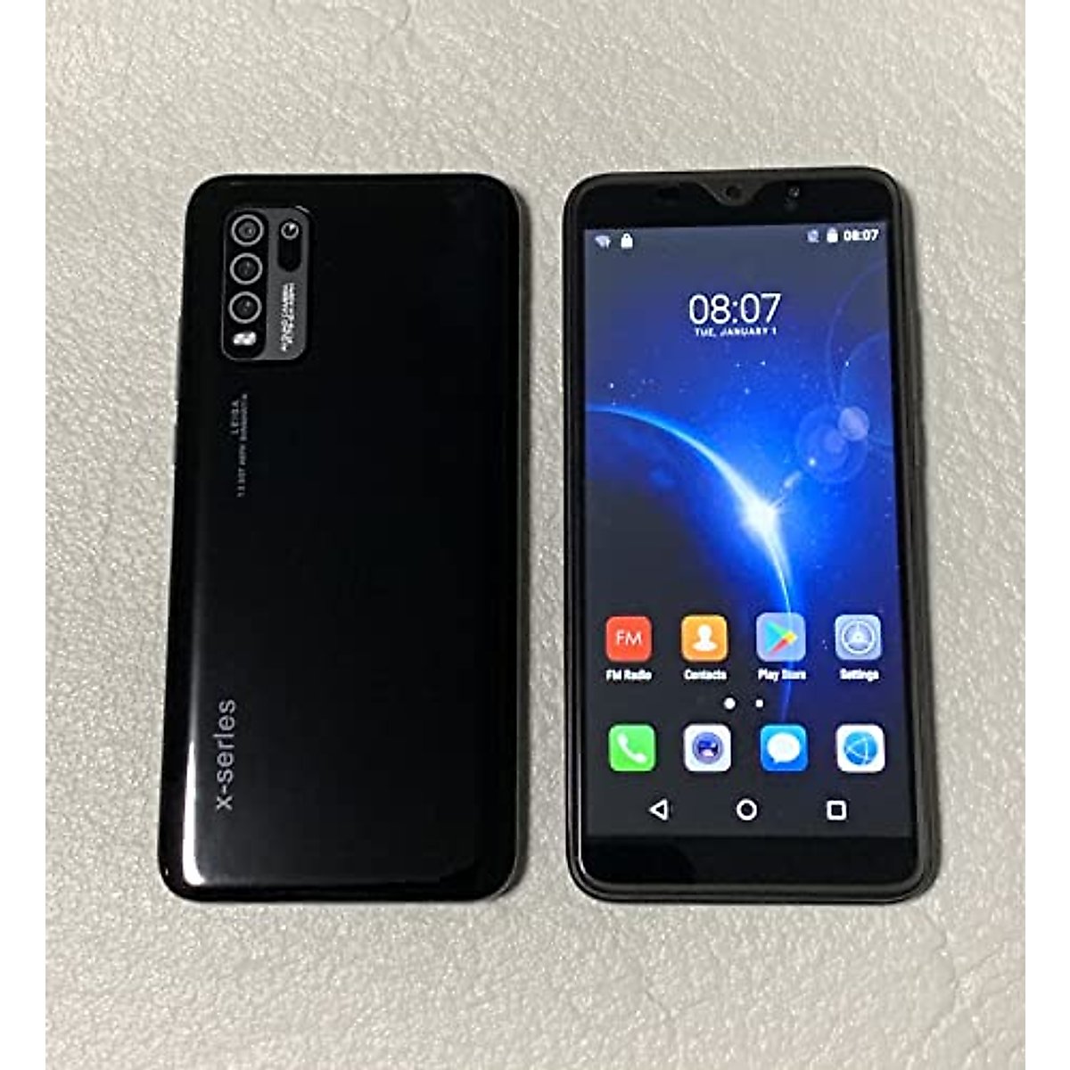 zsddzzy Smartphone，N25 Unlocked Cell Phone，Dual SIM Card，5.72-inch Screen，1GB RAM ，8GB ROM，Front and Rear Cameras，Supports The SIM Card 3GWCDMA：850/2100MHZ(Black