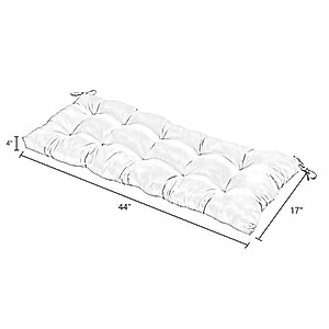 South Pine Porch Outdoor 44x17-inch Swing/Bench Cushion, Timberland Floral