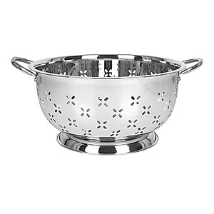 Lindy's metal colander, 8-quart, silver