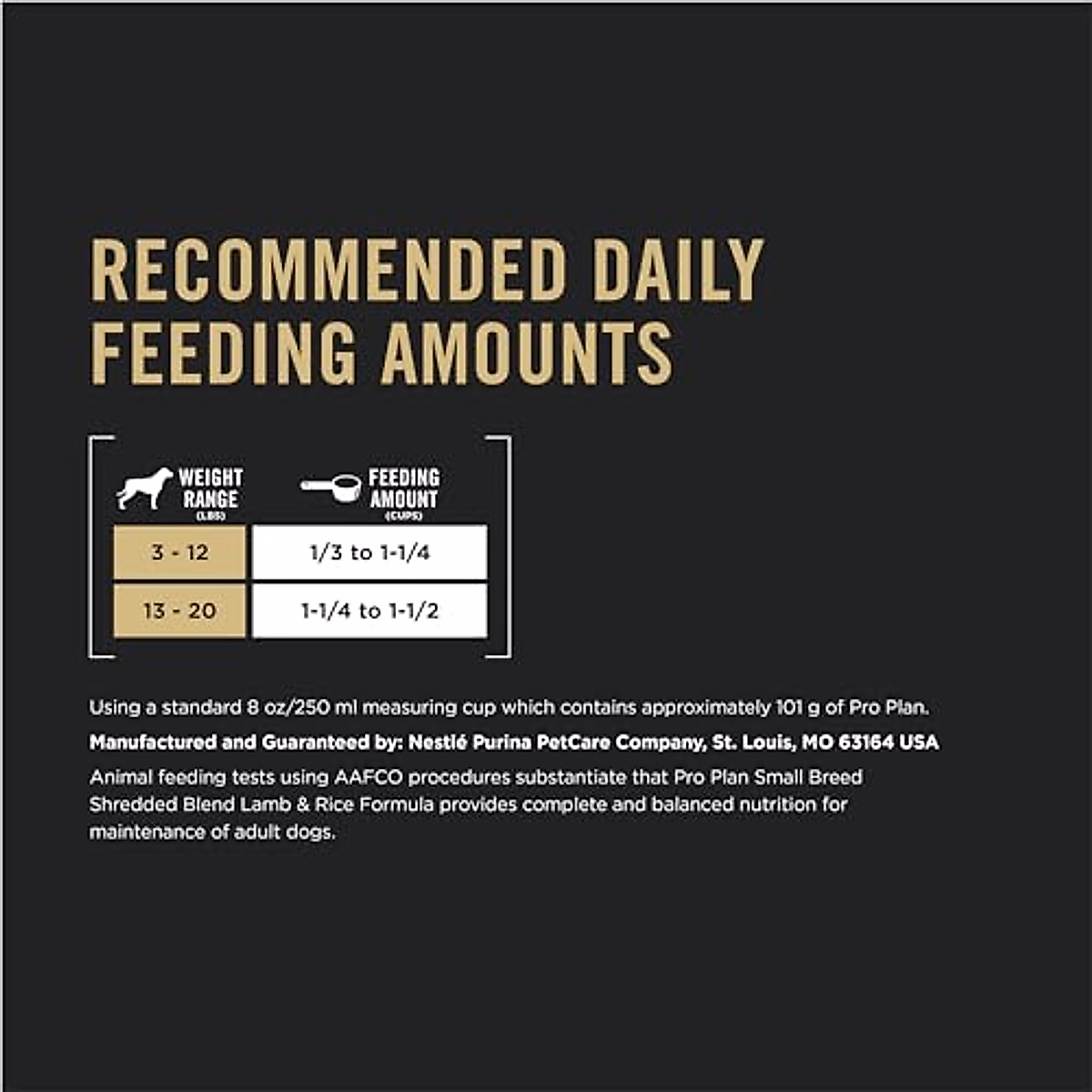 Purina Pro Plan Small Breed High Protein Dog Food Dry Shredded Blend Lamb and Rice Formula - 18 lb. Bag