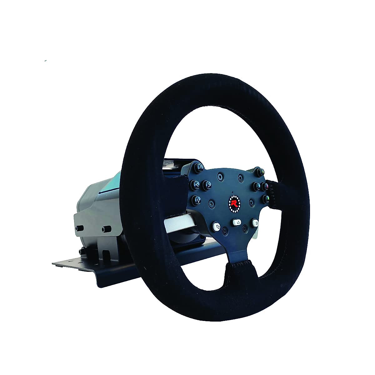 GTR Simulator RS30 Ultra Force Feedback Driving Racing Wheel Suede Leather Cover Instant Gear Shifters with V3 Responsive Adjustable Metal Base 2-Pedals for PC