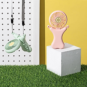 4 Pcs Fan Necklace Portable Mini Personal Fan 108 Degrees Rotating Adjustment Lash Fan 3 in 1 Hand Handheld Hanging Neck Speed Adjustable USB Rechargeable Fan for GWomen Indoor Outdoor Travelling