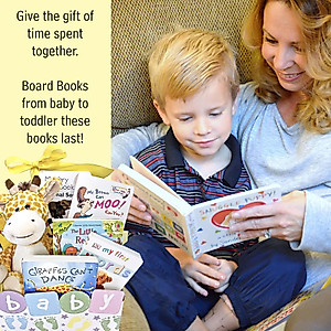 Baby Gift Basket with Books Gender Neutral Design Classic Baby Books