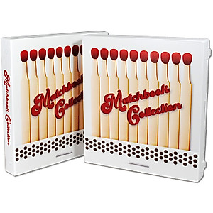 UniKeep Matchbook Cover Collection Storage Album for Display, Protection, and Archival. Includes 15 Pages. Holds 90 Matchbooks