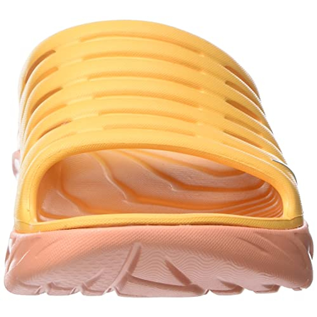 Hoka Ora Recovery Slide (Unisex) - Amber Yellow / Shell Coral - Size M9/W11