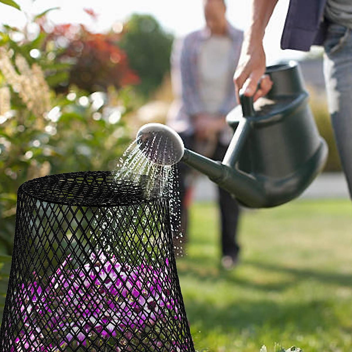Garden Cloche, Sapbontchi 10 pieces Chicken Wire Plant Covers plant protectors from animals Chicken Wire Cloche Plant Protector Metal plant cages to keep rabbits out Bunnies Chicken Squirrels Bird out