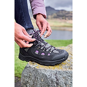 Mountain Warehouse Adventurer Womens Waterproof Hiking Boots Black Womens Shoe Size 8 US
