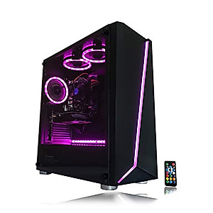 Alarco Gaming PC Desktop Computer Intel i5 3.10GHz,8GB Ram,1TB Hard Drive,Windows 10 pro,WiFi Ready,Video Card Nvidia GTX 650 1GB, 3 RGB Fans with Remote