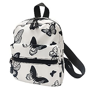 Tekzitfuir Girls Butterfly Backpack Sweet Student Backpack Purse Mini Backpack Small Size