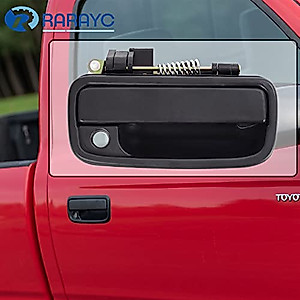 RARAYC Exterior Door Handle Replacement for Toyota Tacoma 1995-2004 Replaces# 69220-35020, 69210-35020 Outside Front Driver & Passenger Side with Key Hole