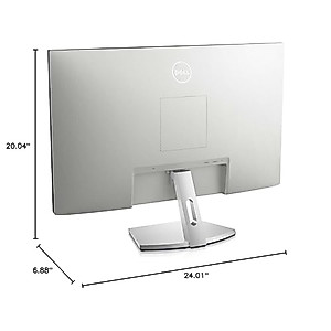 Dell S2721HS Full HD 1920 x 1080p, 75Hz IPS LED LCD Thin Bezel Adjustable Gaming Monitor, 4ms Grey-to-Grey Response Time, 16.7 Million Colors, HDMI ports, AMD FreeSync, Platinum Silver, 27.0" FHD