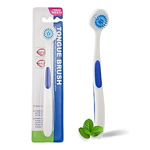 Tongue Cleaner, Tongue Brush, Tongue Scraper for Fresh Breath, Tongue Scraper for Adults | Tongue Scraper for Kid, Tongue Scrapers for Bad Breath Treatment (1 Pack (Brush))