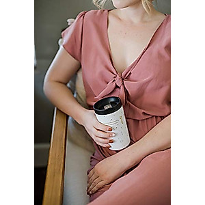 Ello Jones Stainless Steel Travel Coffee Mug -Travel Tea Mug, 11oz, White Speckles