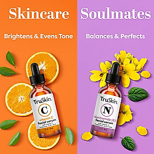 TruSkin (B3) Niacinamide Serum for Face – Minimize Appearance of Pores, Even Skin Tone, Hydrate & Soothe with Hyaluronic Acid, Vitamin E, Aloe & Avocado Oil,1 fl oz