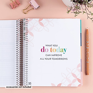 7" x 9" 12 Month Undated Spiral Bound Life Planner - Signature Layers Cover + Layers Interior Pages. Undated Vertical Weekly and Monthly Agenda by Erin Condren.