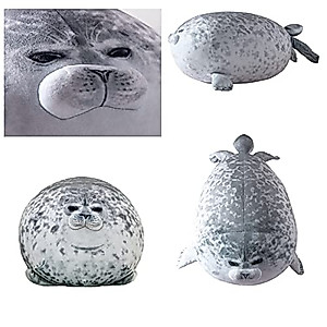 23.7 inch Large Seal Plush Pillow: Soft Stuffed Animal Toy ,Chubby Blob Seal Plushie for Boys Girls, Cute Room Decor Ocean Animals Pillow for Bed Sofa, Kids Gifts for Birthday,Valentine,Christmas