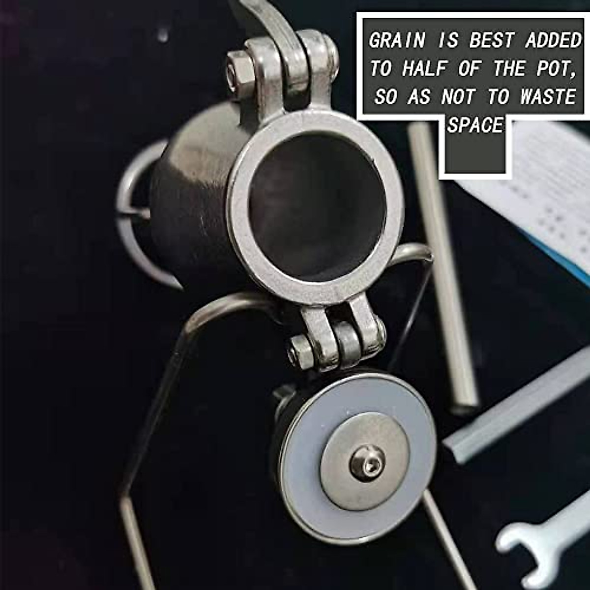 SRMNFADZ Stainless Steel Popcorn Maker, Manual Crank Popcorn Popper, High Pressure Popcorn Maker Machine, Chinese Popcorn Cannon for Family Gathering Party Fun