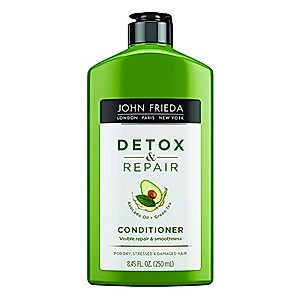 John Frieda Detox and Repair Conditioner, 8.45 Ounce Conditioner with Nourishing Avocado Oil and Green Tea