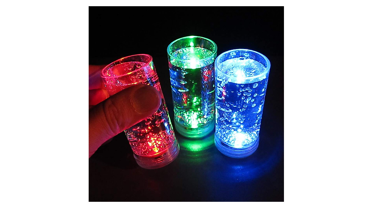 Light Up Glowing Shooter Glasses (Set of 12) - Light Up LED Shot ...