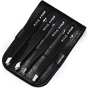 New Style Tweezers For Women And Men – Precision Eyebrow Stainless Steel Tweezer Set For Ingrown Hair, Chin, Splinter, Wig Combo Pack With Travel Case