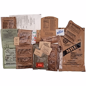 MRE A-Menu Case, 2018 Inspection Date Military Meal-Ready-to-Eat. Case of 12 Genuine US Military Surplus MREs with A Case Menu Selections.