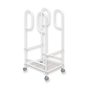 Azwil DBS01 Cardboard Stocker, White, Casters