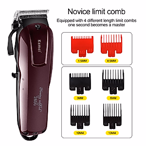 Professional Hair Clippers for Men Rechargeable Barber Set Cordless Professional Hair Clippers For Barbers Trimmer For Family use km-2600