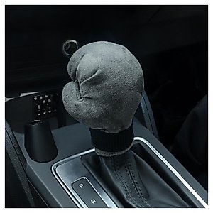 Aokdom Car Gear Shift Cover,Boxing Shift Knob Cover for Decorate & Protect Car Interior Accessories,Shift Cover Fits Car Truck SUV with Manual/Automatic Shift Knob (Black)