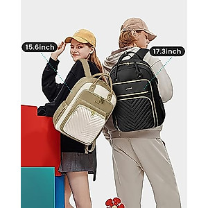 LOVEVOOK 15.6 Inch Laptop Backpack for Women,Fashion Work Travel Backpack,Waterproof Day Pack Purse for Teacher Nurse