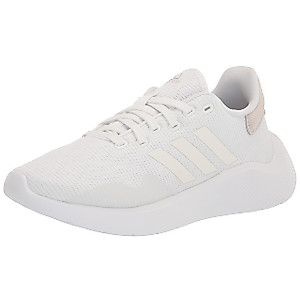 adidas Women's Puremotion 2.0 Sneaker, White/White/Zero Metallic, 7.5