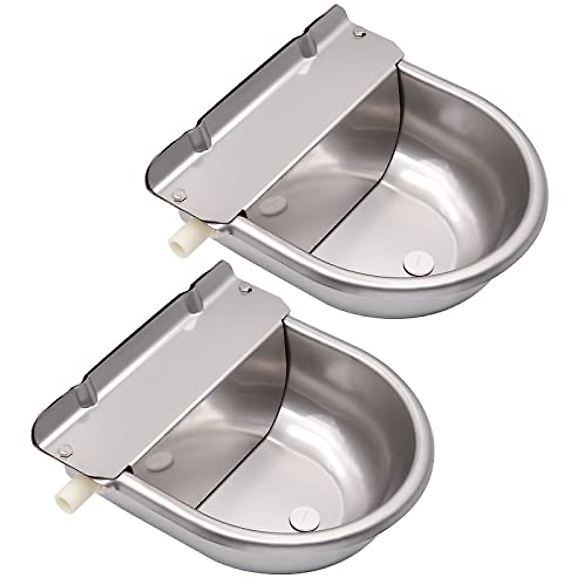 HHNIULI 2.5L/84.5oz Automatic Dog Waterer, 2 PCS 304 Stainless Steel ...