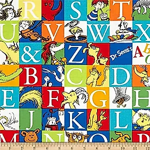 Dr. Seuss ABC Blocks Adventure, Fabric by the Yard