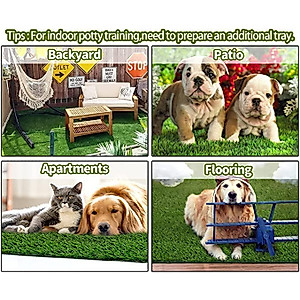 SSRIVER Dog Grass Pad,51.1x31.8In Fake Grass for Dogs,Artificial Grass Pee Pad for Puppies Potty Training Indoor Outdoor