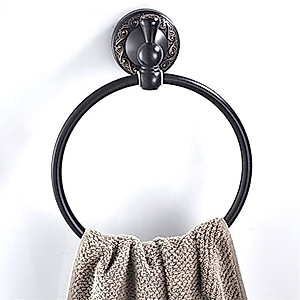 Towel Rails, Towel Racks, Bath Towel Holder,Bathroom Hand Towel,Bronze Brushed Towel,Retro Towel Rack,Bathroom Round Towel Holder Practical