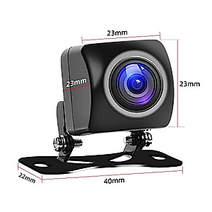 Podofo HD Universal AHD Backup Camera 720P Ultra HD Night Version Waterproof Reverse Camera, 158° Wide View Angel Auto Rear View Camera for Universal Cars Android Car Stereo (P Format) DC 9-15V