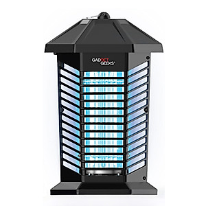 Gadget Geeks Mosquito Bug Zapper Outdoor & Indoor Electric, Mosquito Zapper, Fly Zapper Trap, Mosquito Killer with On Off Switch & 15W Replaceable UVA Bulb, 3500sq ft Large Range