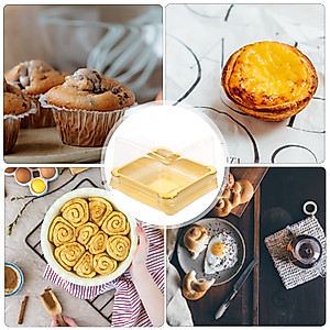 Alipis 50pcs Cheese Crackers Disposable Food Containers Mini Cupcake Boxes Cheese Its Crackers Cake Container Clear Boxes for Favors Muffin Container Moon Cake Boxes Round Sandwich