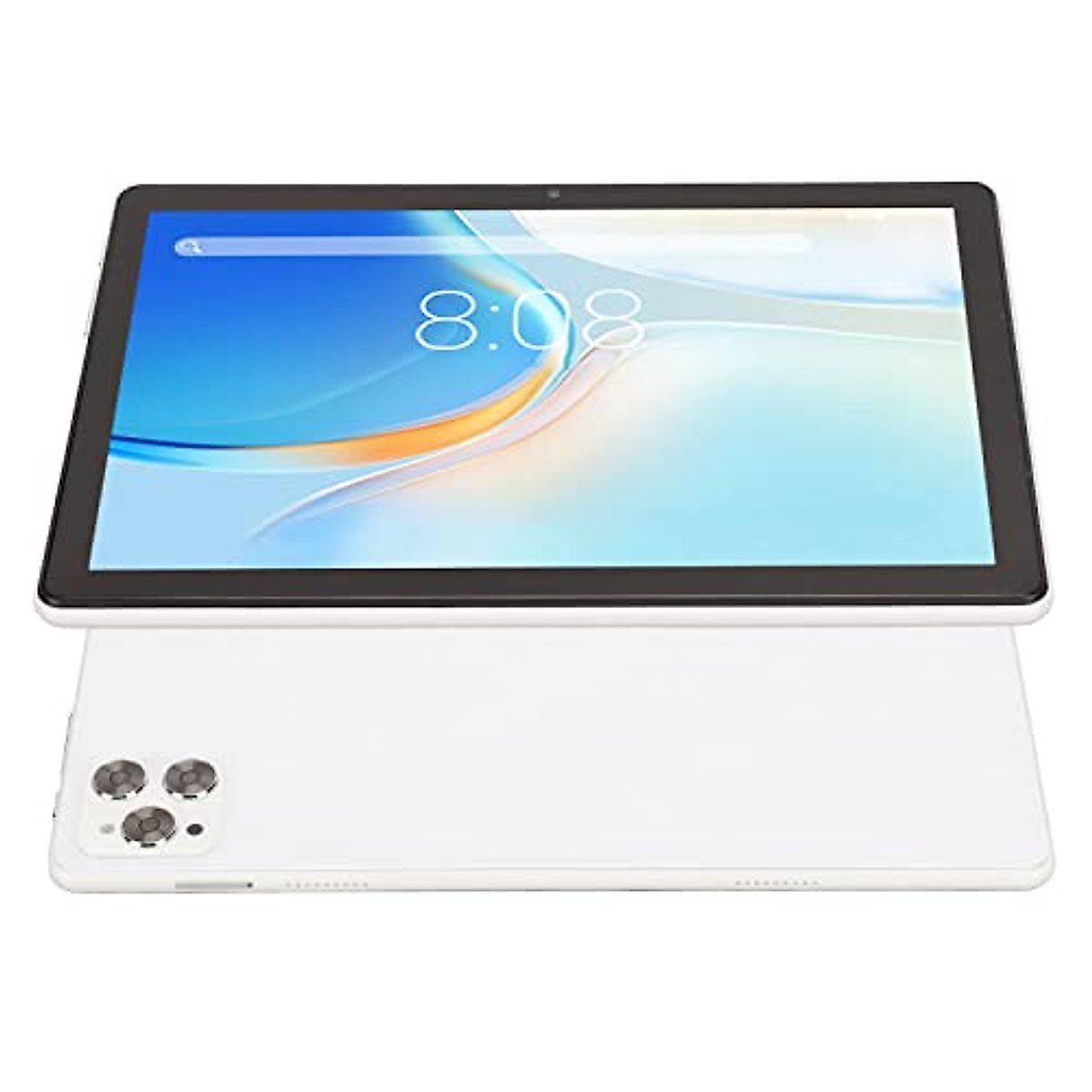 HD Tablet, 4G Calling Tablet Night Reading Mode 100-240V Octa Core Processor 5GWIFI 6GB 256GB for Study for Android 11 (White)