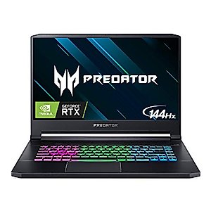 Acer Predator Triton 500 Thin & Light Gaming Laptop, Intel Core i7-8750H, GeForce RTX 2060 with 6GB, 15.6" Full HD 144Hz 3ms IPS Display, 16GB DDR4, 512GB PCIe NVMe SSD, RGB Keyboard, PT515-51-71VV