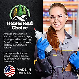 7-pack Plastic Condiment Squeeze Bottles - 16 Ounce with Red Tip Cap - Made in USA - Perfect for Ketchup, BBQ, Sauces, Syrup, Condiments, Dressings, Arts and Crafts